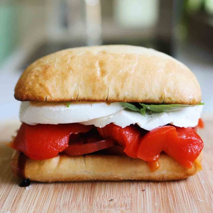 The Best Ciabatta Caprese Sandwich - Grilled Cheese Social