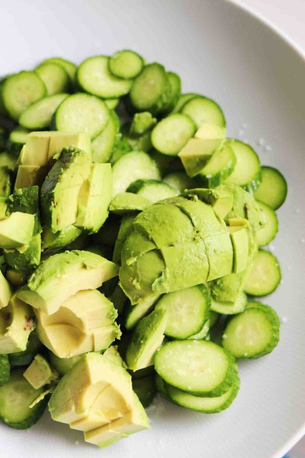 Asian Avocado Salad with Cucumbers and Furikake - Grilled Cheese Social