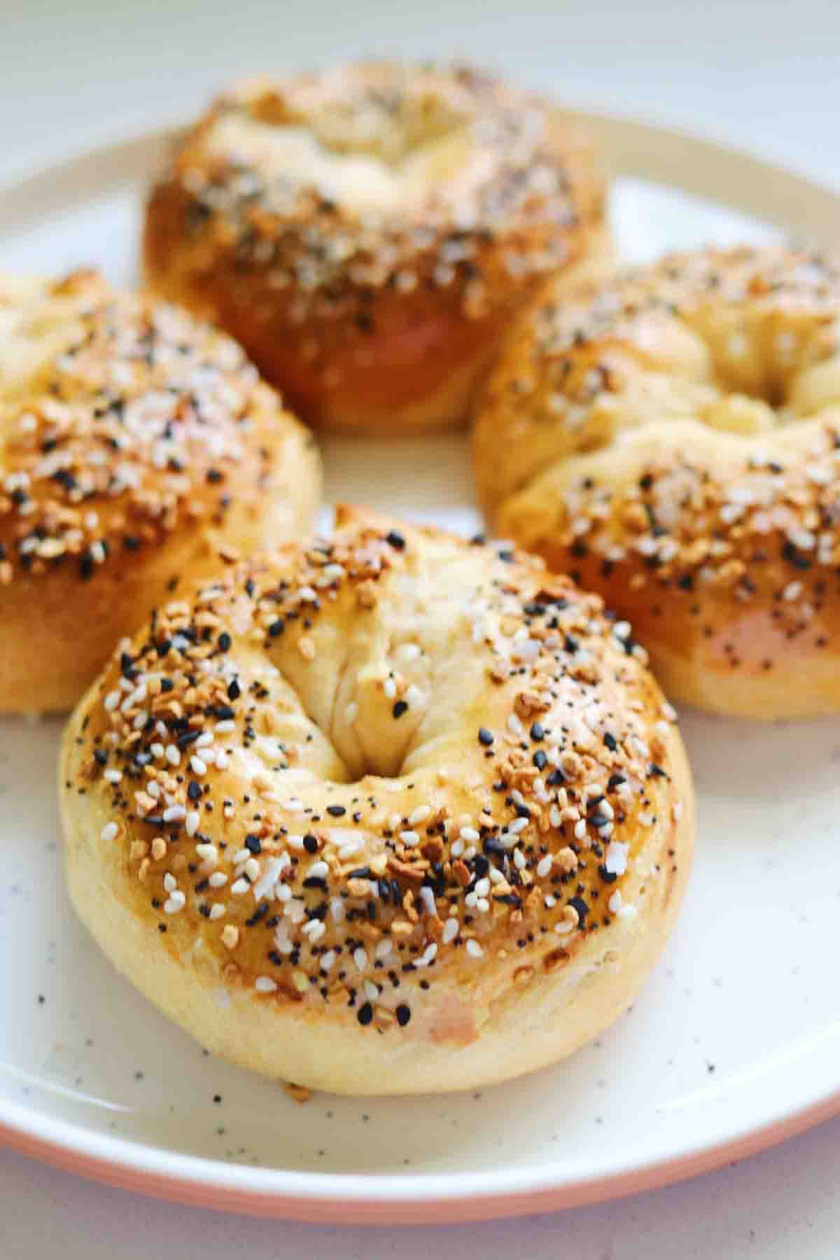 Shortcut Stuffed Bagels with Bacon Scallion Cream Cheese - Grilled ...