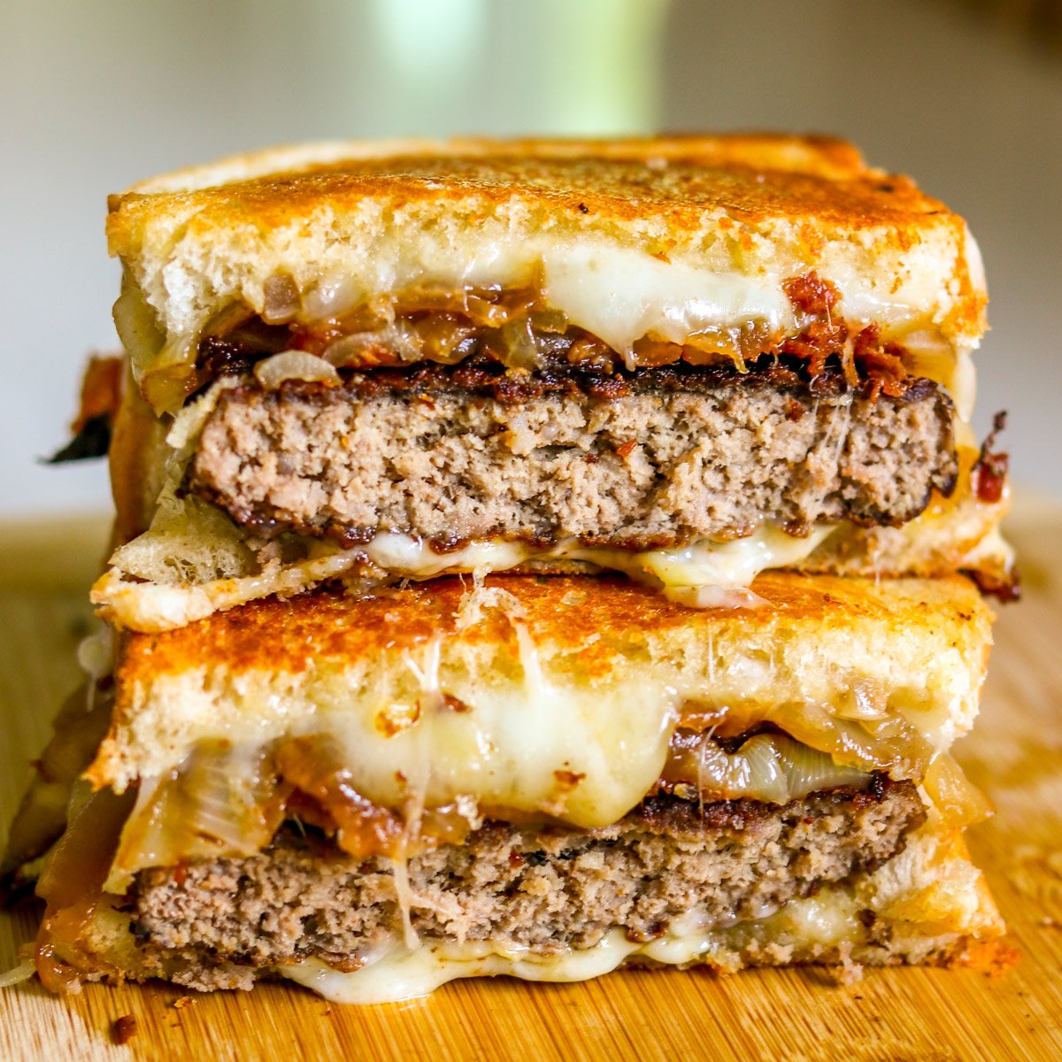 Patty Melt with Caramelized Onions & Bacon (Bubba Burger Recipe ...