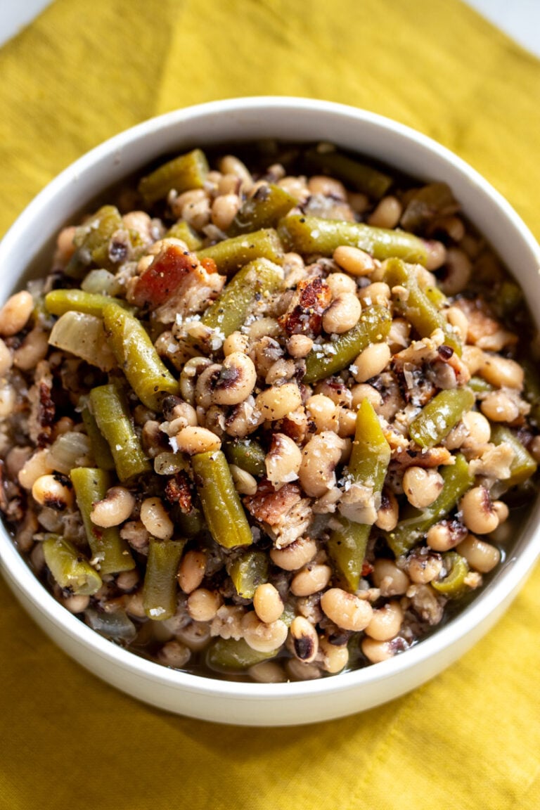 Mama's Field Peas with Snaps Recipe (Southern Style) - Grilled Cheese ...