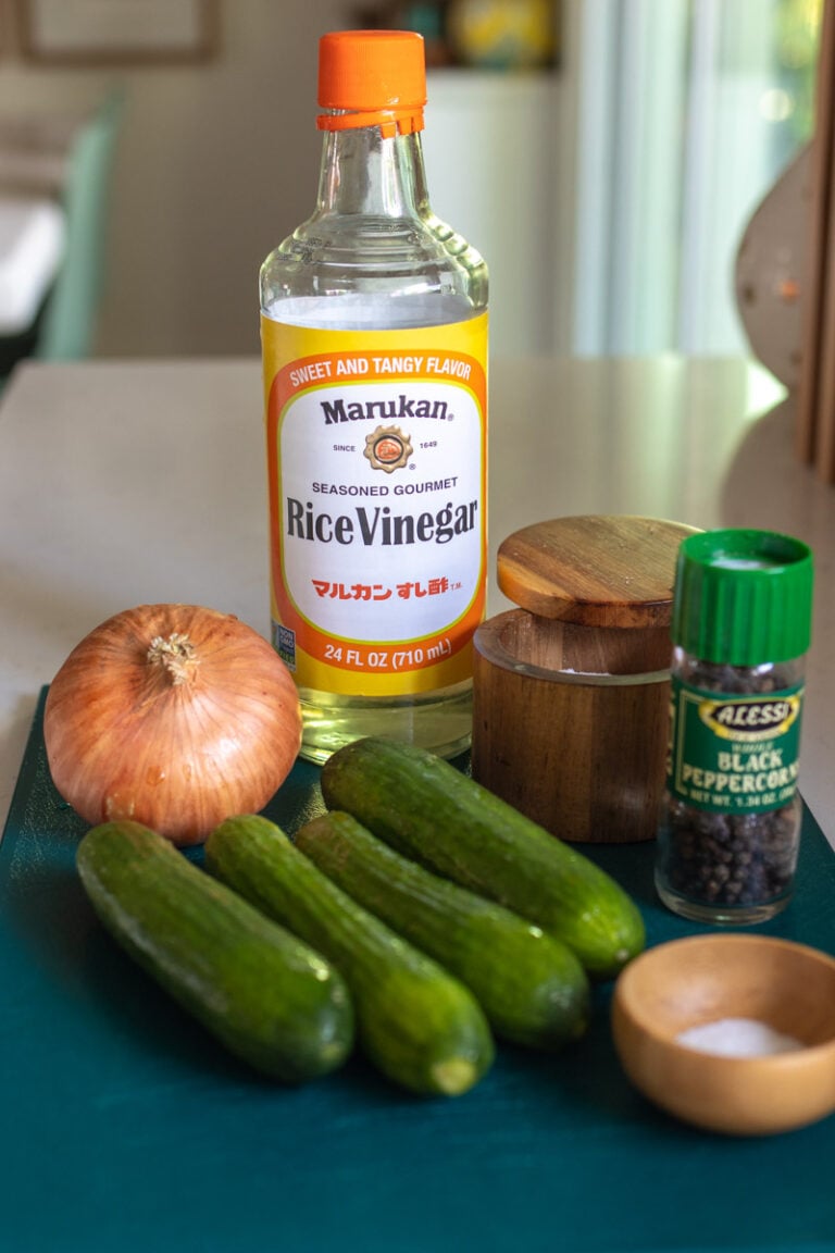 Southern Cucumber Salad with Onion, Vinegar & Sugar Recipe - Grilled ...