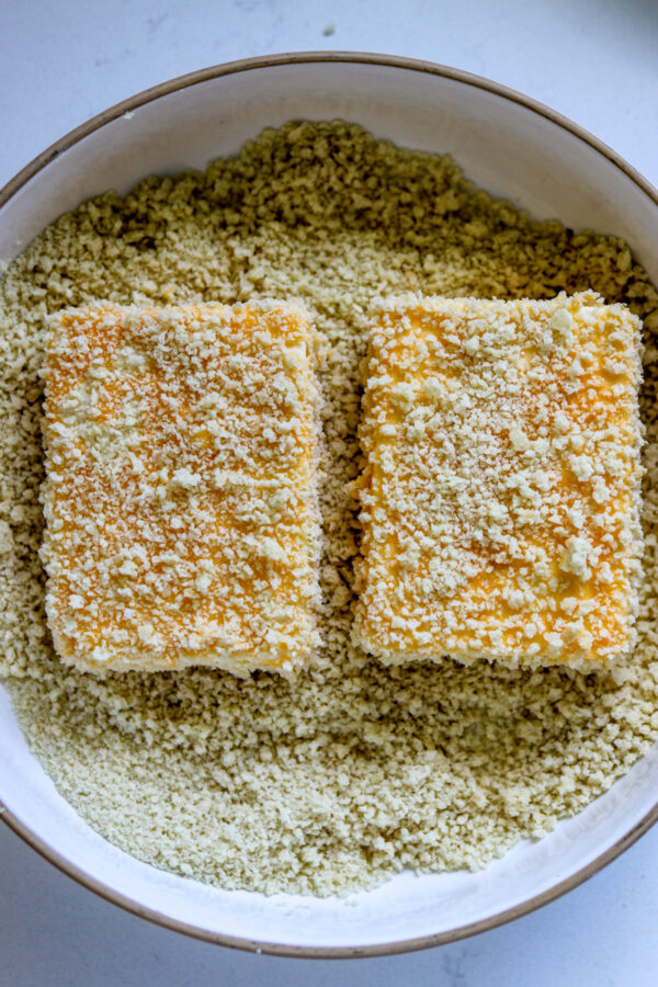 Fried Feta Milanese (Made in the Air Fryer!) - Grilled Cheese Social