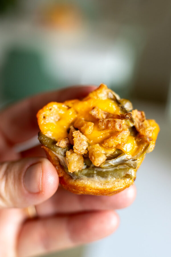 Green Bean Casserole Appetizer Bites (Thanksgiving Recipe) - Grilled ...
