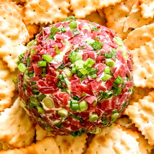 The Best Dried Beef Cheese Ball Recipe - Grilled Cheese Social