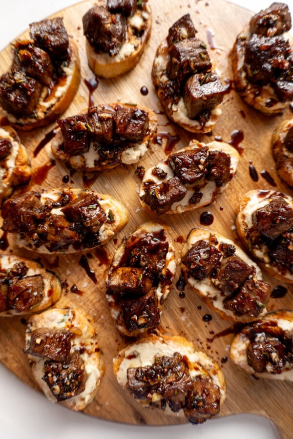 Garlic Steak Bites Appetizer with Boursin Cheese - Grilled Cheese Social