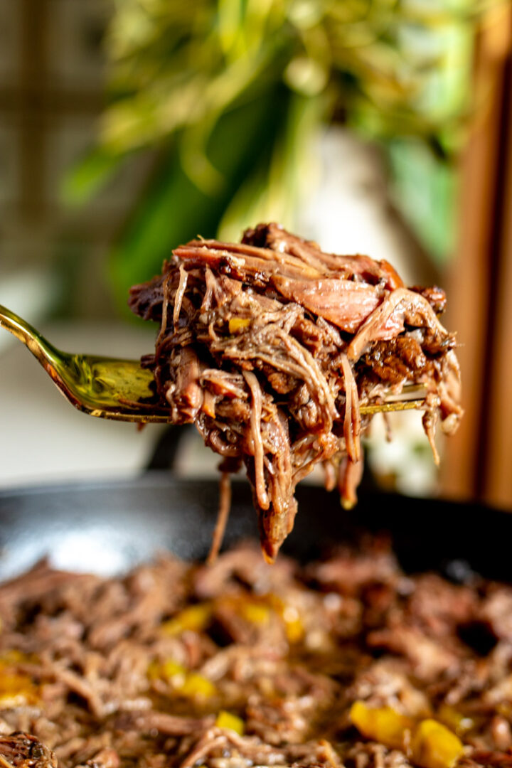 Easy Slow Cooked Pulled Beef Recipe (Crockpot or Oven) - Grilled Cheese ...