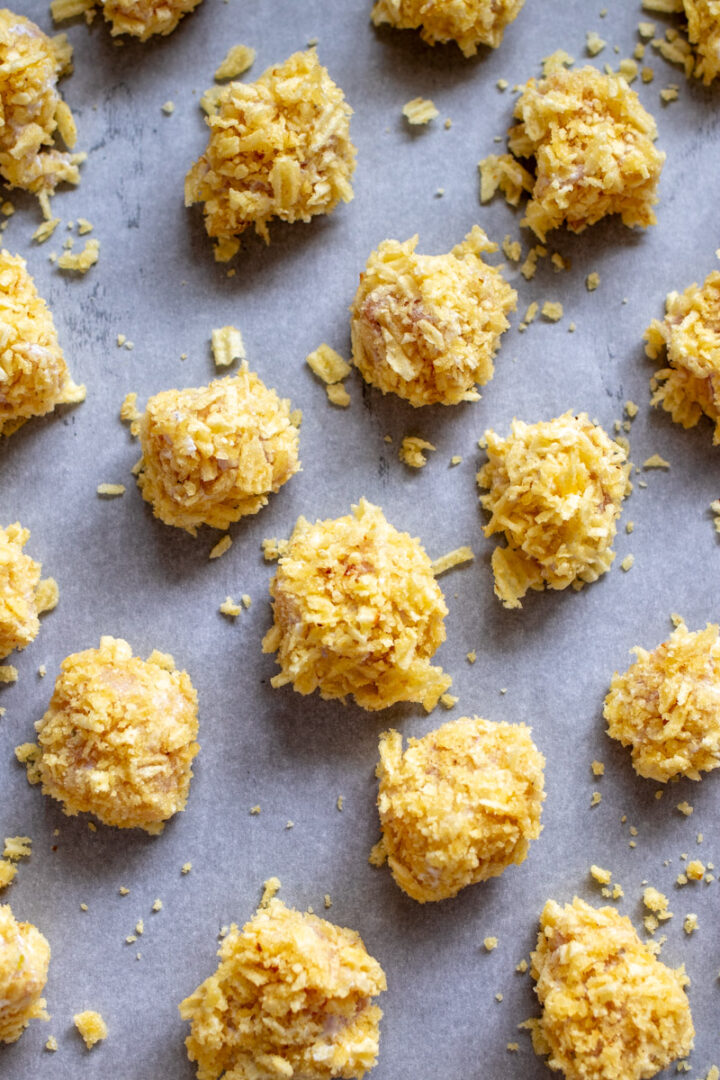 Baked Popcorn Chicken Nugget Recipe - Grilled Cheese Social