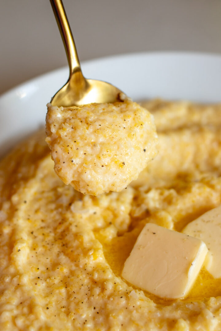 Quick and Easy Cheesy Polenta Recipe (with parmesan) - Grilled Cheese ...