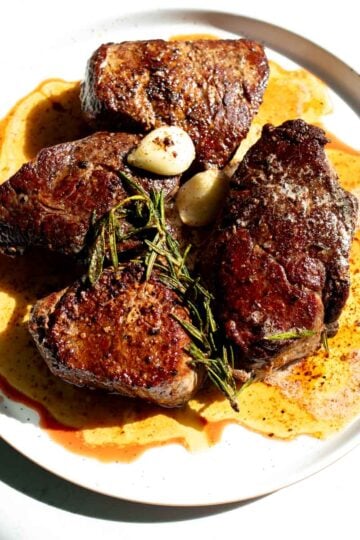 Perfect Pan Seared Filet Mignon Recipe with Butter - Grilled Cheese Social