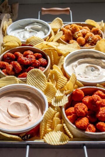 Saucy Nugget Platter with Heluva Good! Dips - Grilled Cheese Social