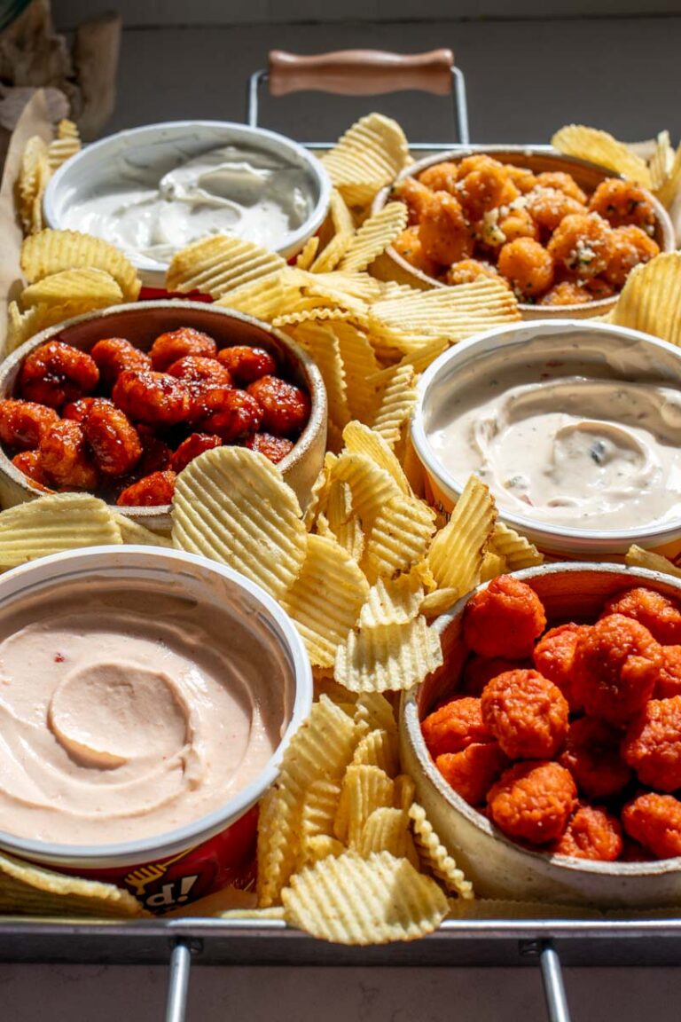 Saucy Nugget Platter with Heluva Good! Dips - Grilled Cheese Social